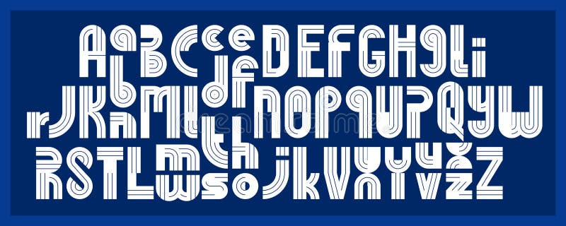 Abstract Geometric Original Font Vector Typeset, Logo Creation Alphabet ...