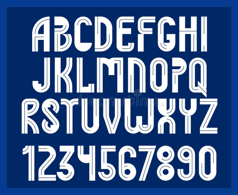 Abstract Geometric Original Font Vector Typeset, Logo Creation Alphabet ...