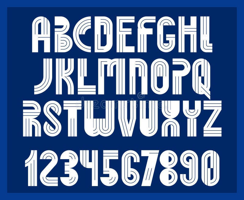 Abstract Geometric Original Font Vector Typeset, Logo Creation Alphabet ...