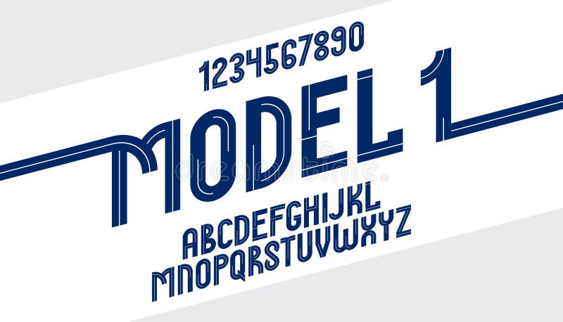 Abstract Geometric Original Font Vector Typeset, Logo Creation Alphabet ...