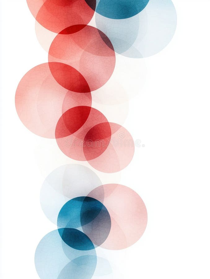 Abstract Geometric Overlapping Circles Background Stock Illustration ...