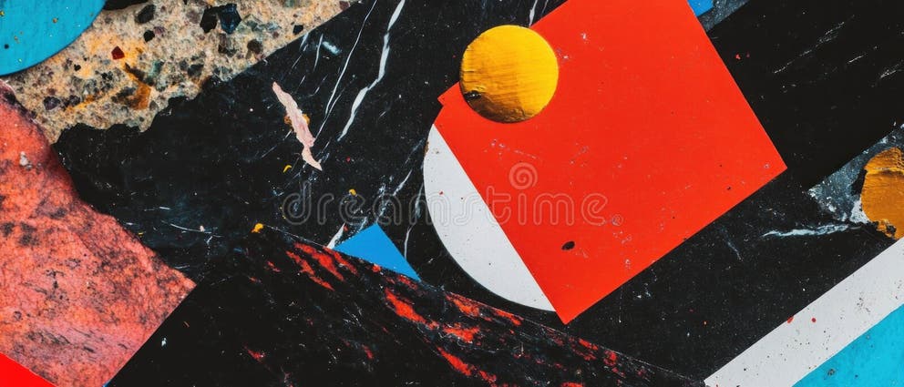 Abstract Geometric Overlay Texture with Vibrant Colors and Shapes for ...