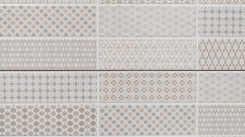 Abstract Geometric Panel Tiles Brown Line Background Stock Image ...