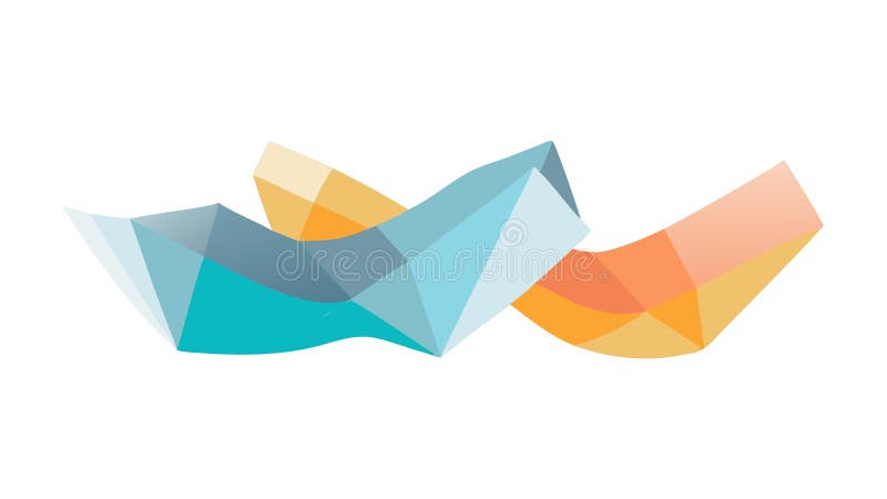 Abstract Geometric Paper Folded Shapes, Vector Design Generative AI ...