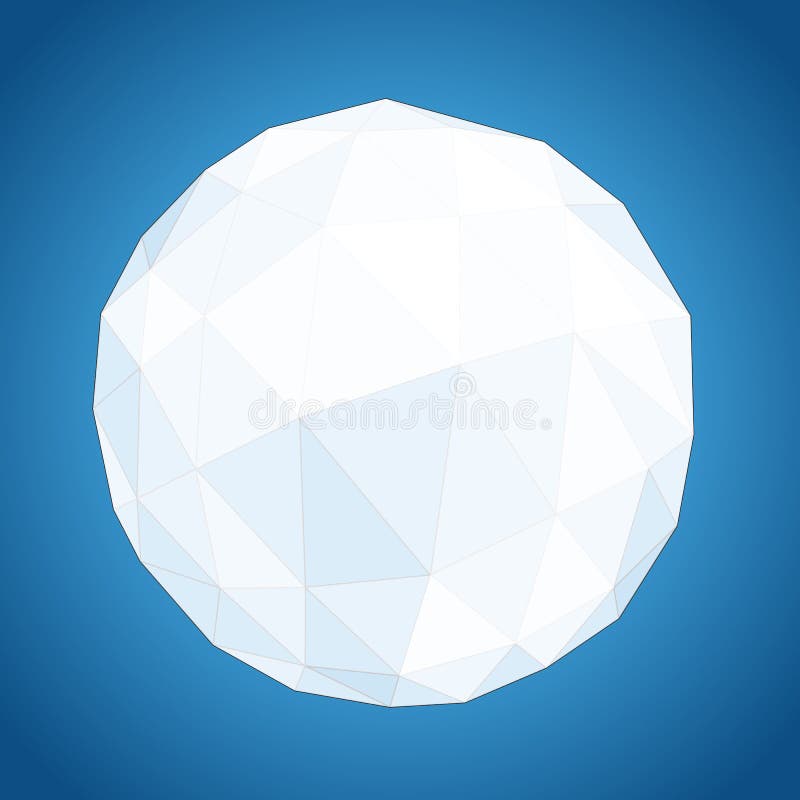 Abstract Geometric Paper Origami Sphere Stock Vector - Illustration of ...