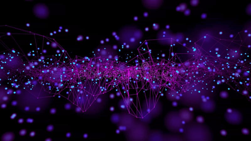 Abstract Geometric Particle Generator Stock Footage - Video of digital ...