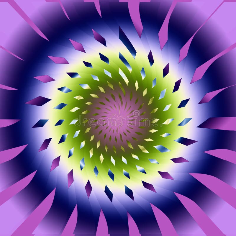 Abstract Geometric Pattern stock illustration. Illustration of radial ...