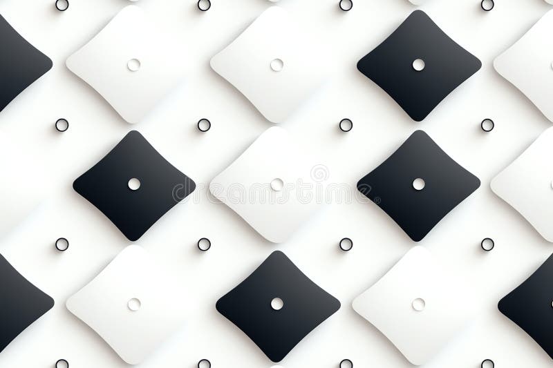 Abstract Geometric Pattern with Alternating Black and White Tiles ...