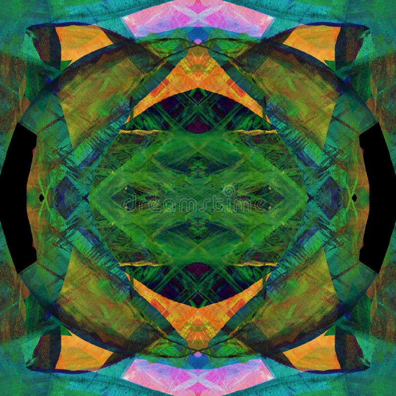 Abstract Geometric Pattern in the Ancient Style Hand Drawn Artwork ...