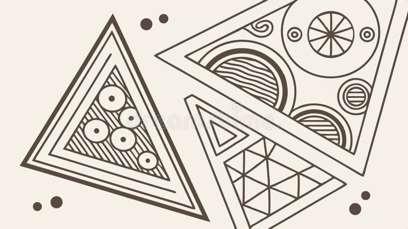 Abstract Geometric Pattern with Angular Triangles Modern Design Vector ...