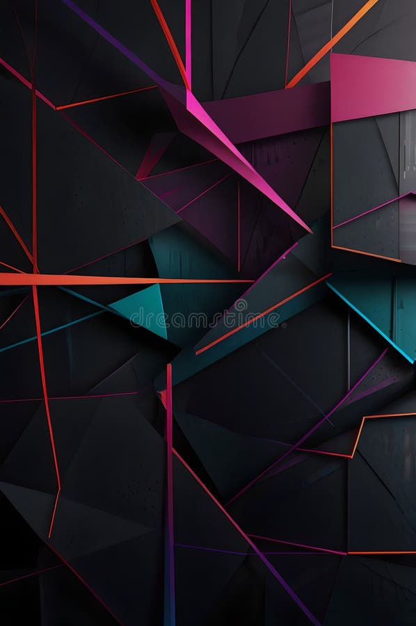 Abstract Geometric Pattern Background with Black Color Banner Poster ...