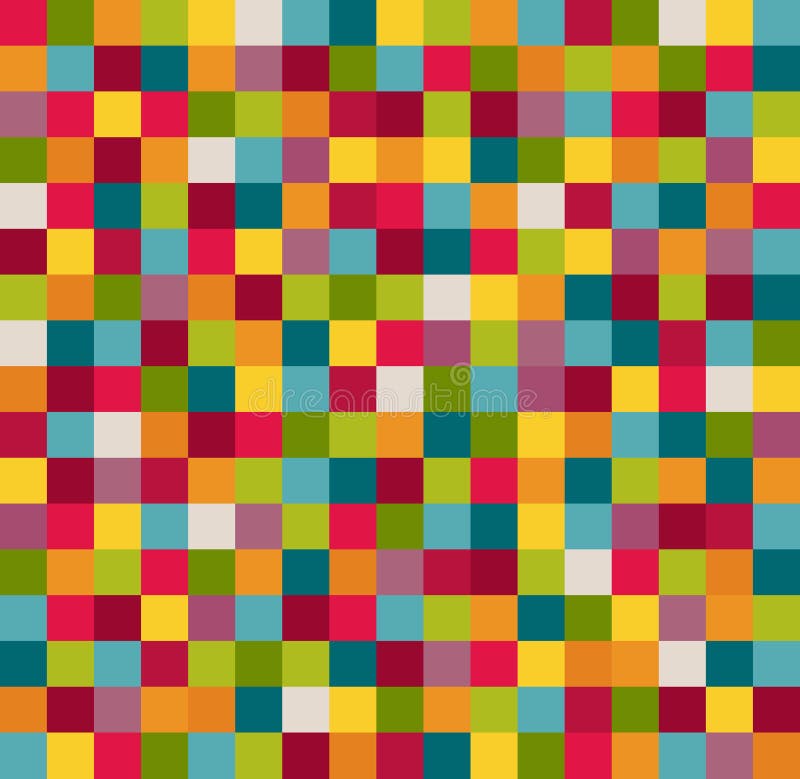 Abstract Geometric Pattern Background with Colorful Squares Stock ...