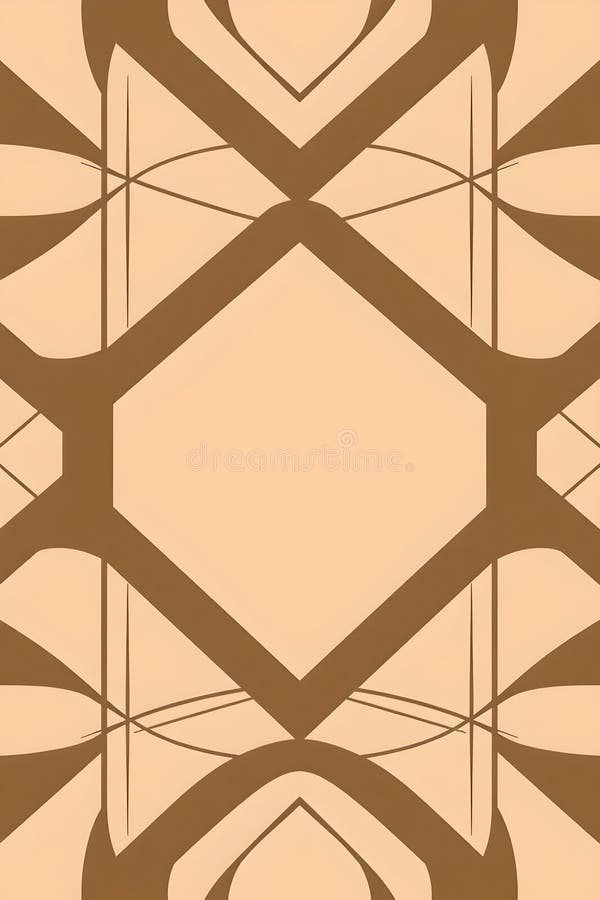 Abstract Geometric Pattern Background with Light Brown Color Banner ...