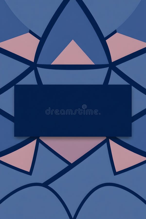 Abstract Geometric Pattern Background with Navy Color Banner Poster ...