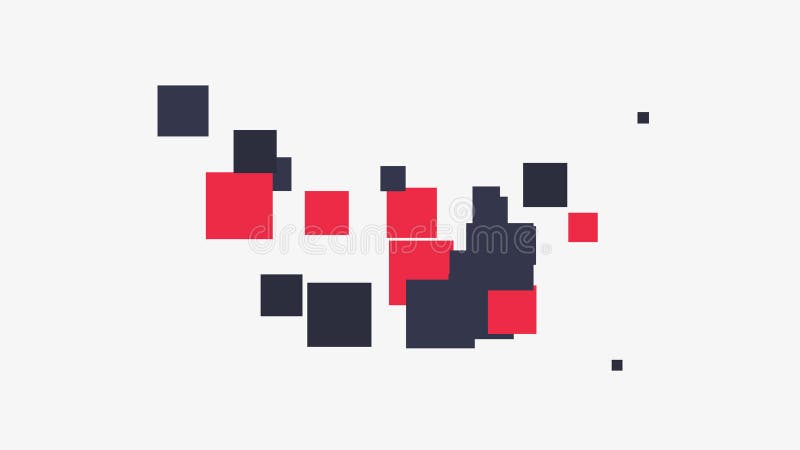 Abstract White Black and Red Geometric Pattern Background with Random ...