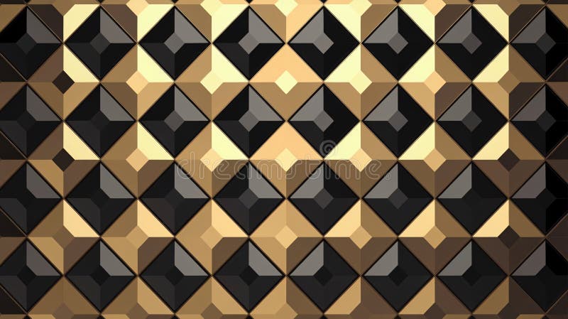 Abstract Geometric Pattern, Black and Gold Diamond High Quality Image ...
