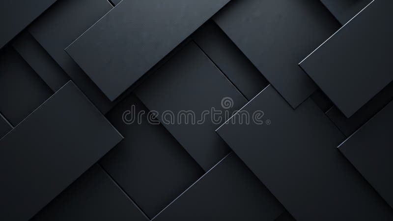 Abstract Geometric Pattern of Black Rectangular Shapes in a Diagonal ...