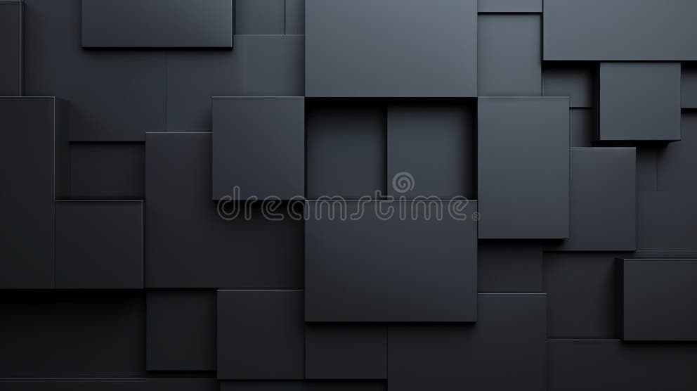 Abstract Geometric Pattern of Black Rectangular Shapes in a Diagonal ...