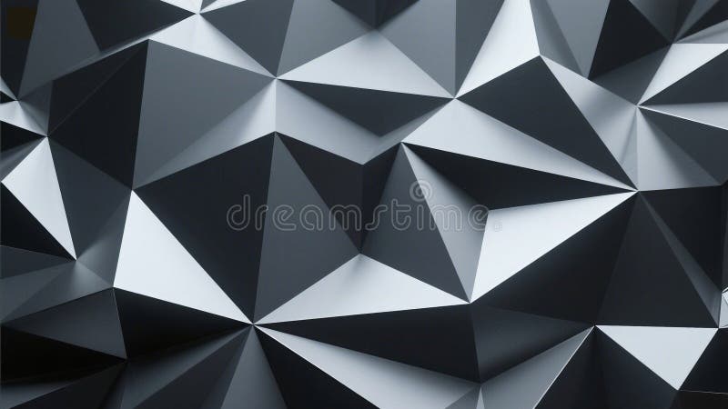 Abstract Geometric Pattern with Black and White Triangles Forms a ...