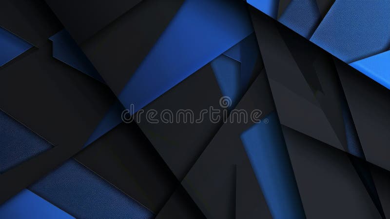Abstract Geometric Pattern in Blue and Black Stock Photo - Image of ...