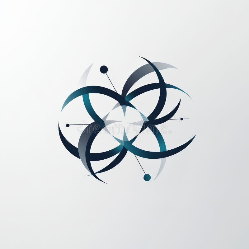 Abstract Geometric Pattern with Blue and Black Elements Design Stock ...