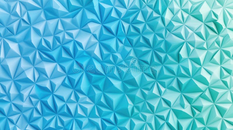Abstract Geometric Pattern with Blue and Green Origami Texture Stock ...
