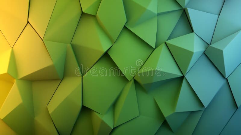 Abstract Geometric Pattern with Blue and Green Triangles Stock ...
