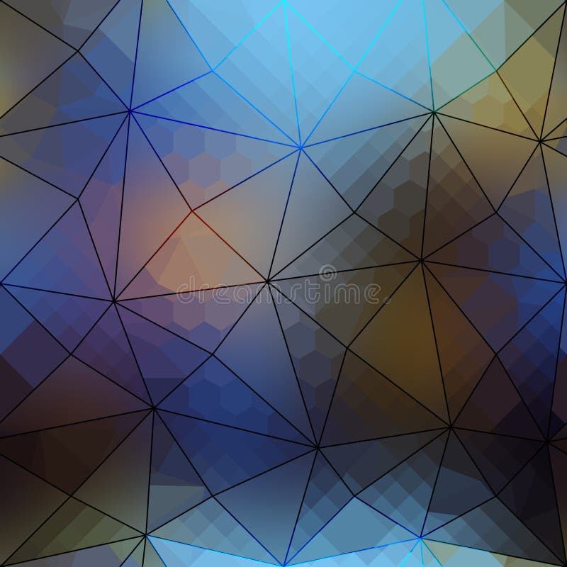 Abstract Geometric Pattern on Blur Background. Stock Illustration ...