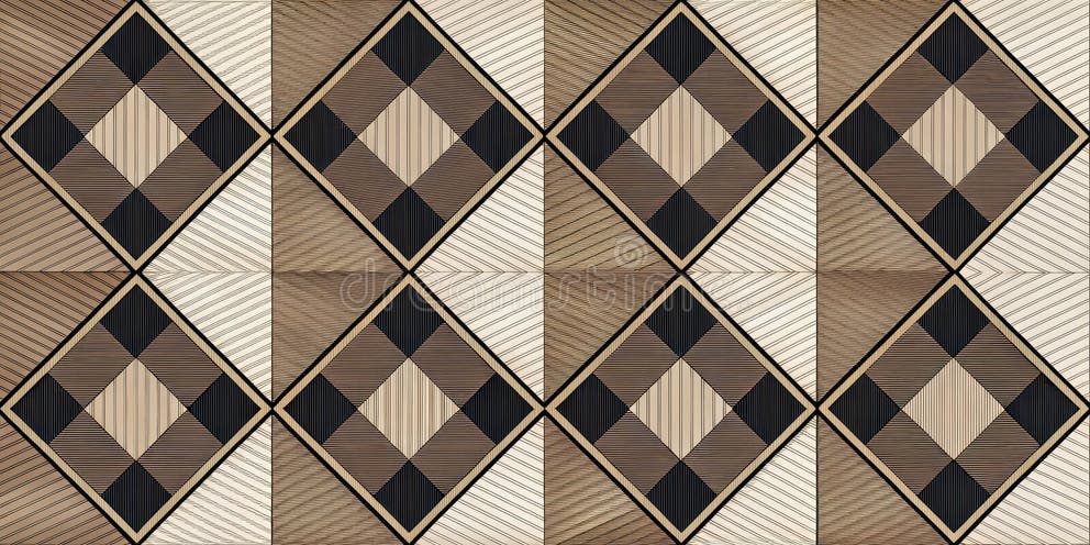 Abstract Geometric Pattern with Brown and Beige Hues Featuring ...