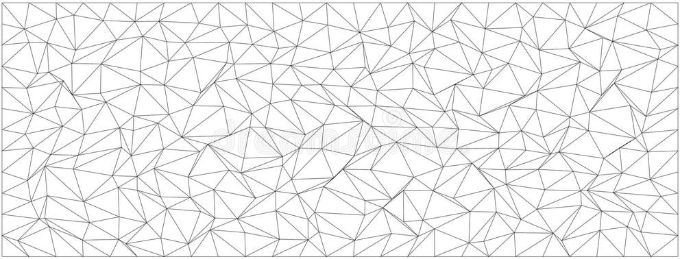 Abstract Geometric Pattern with Chaotic Triangle Network for Modern ...