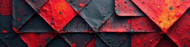 Abstract Geometric Pattern, Charred Edges, Paper Texture, Damage, Shape ...