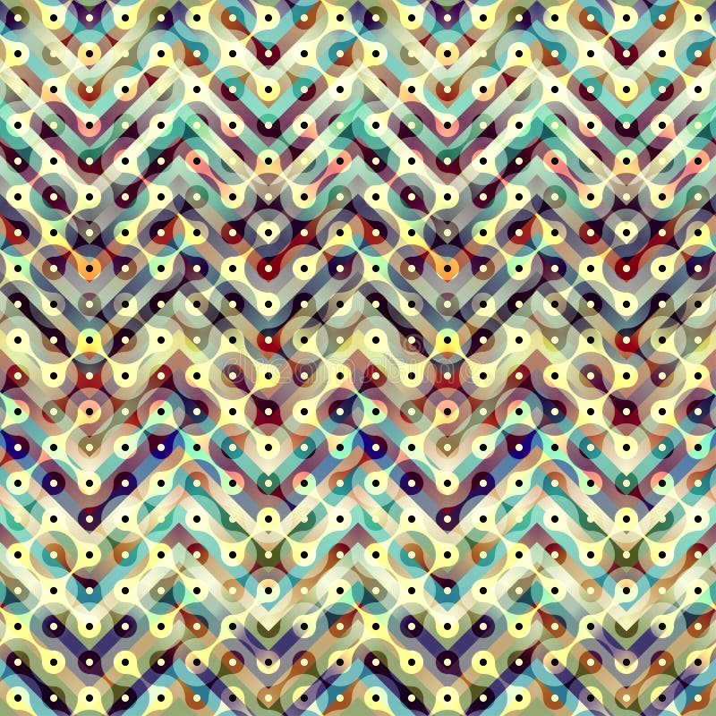 Abstract Geometric Pattern on Chevron Background Stock Vector ...