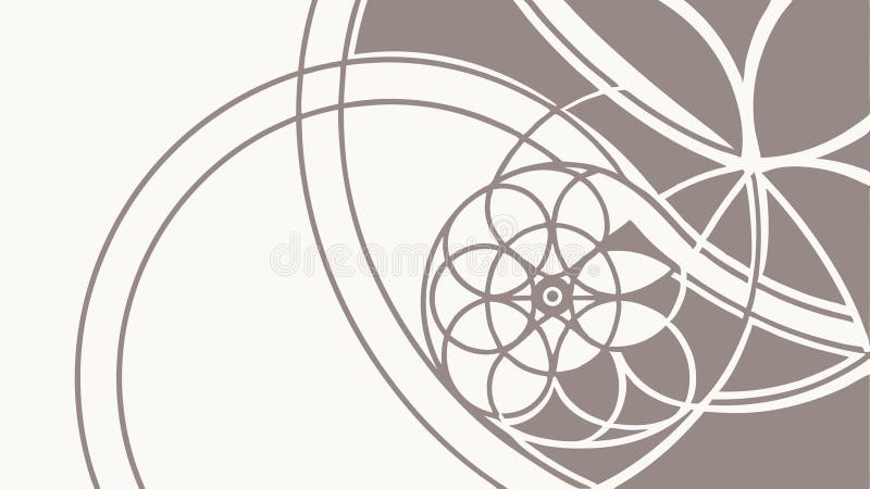 Abstract Geometric Pattern with Circles and Lines Design Element Art Vector Design Generative AI ...