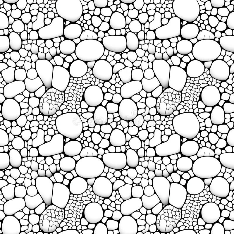 Abstract Geometric Pattern with Circular and Oval Stones â€“ Ideal for ...