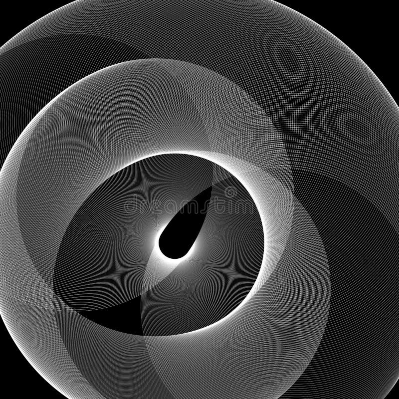 Abstract Geometric Pattern with Circular Random Lines Stock Vector ...