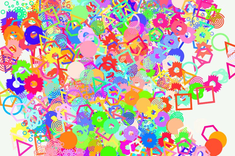 Abstract Geometric Pattern, Colorful & Artistic Shapes for Graphic ...