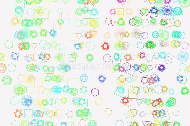 Abstract Geometric Pattern, Colorful & Artistic Shapes for Graphic ...