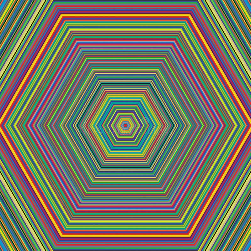 Abstract Geometric Pattern Consisting of a Series of Concentric ...
