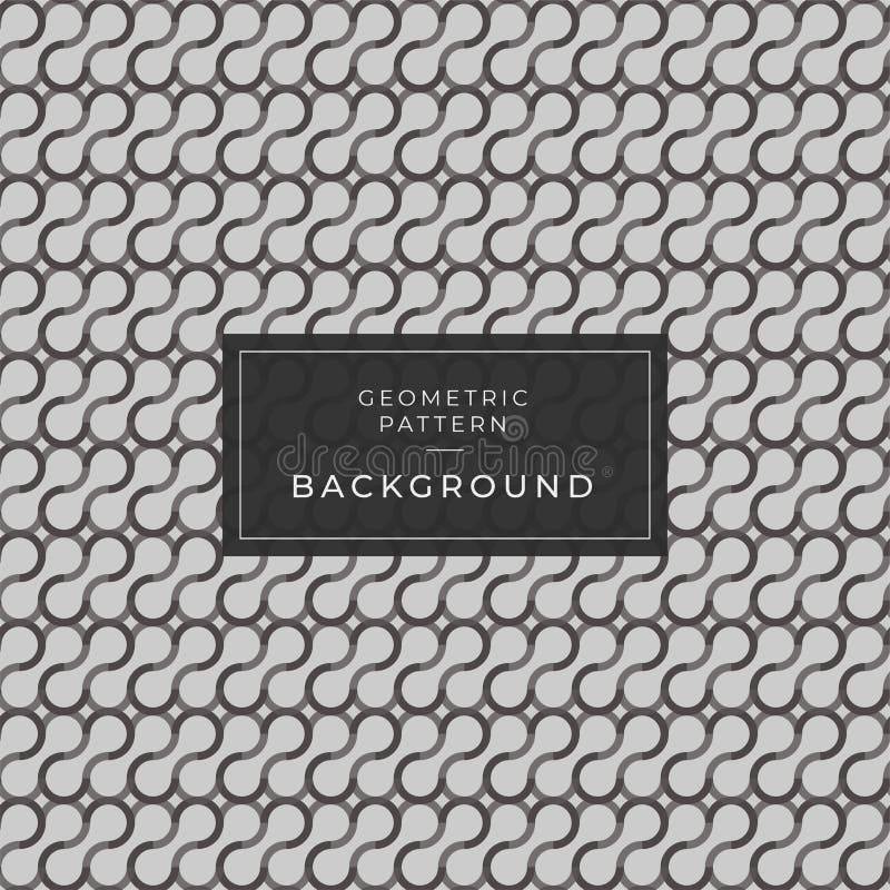 Abstract Geometric Pattern with Curve Stripes Seamless Stock Vector ...