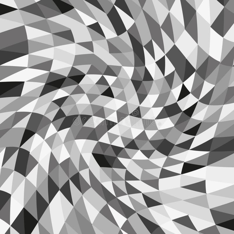 Optical Art Triangle Illusion Pattern Stock Vector - Illustration of ...