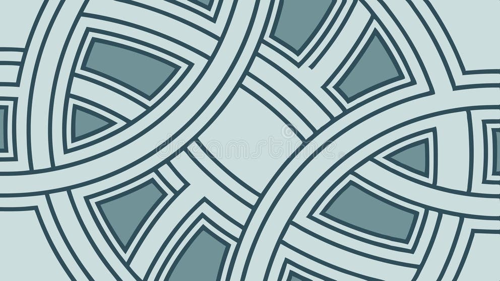 Abstract Geometric Pattern with Curved Lines and Shapes Vector Design Generative AI Stock Vector ...