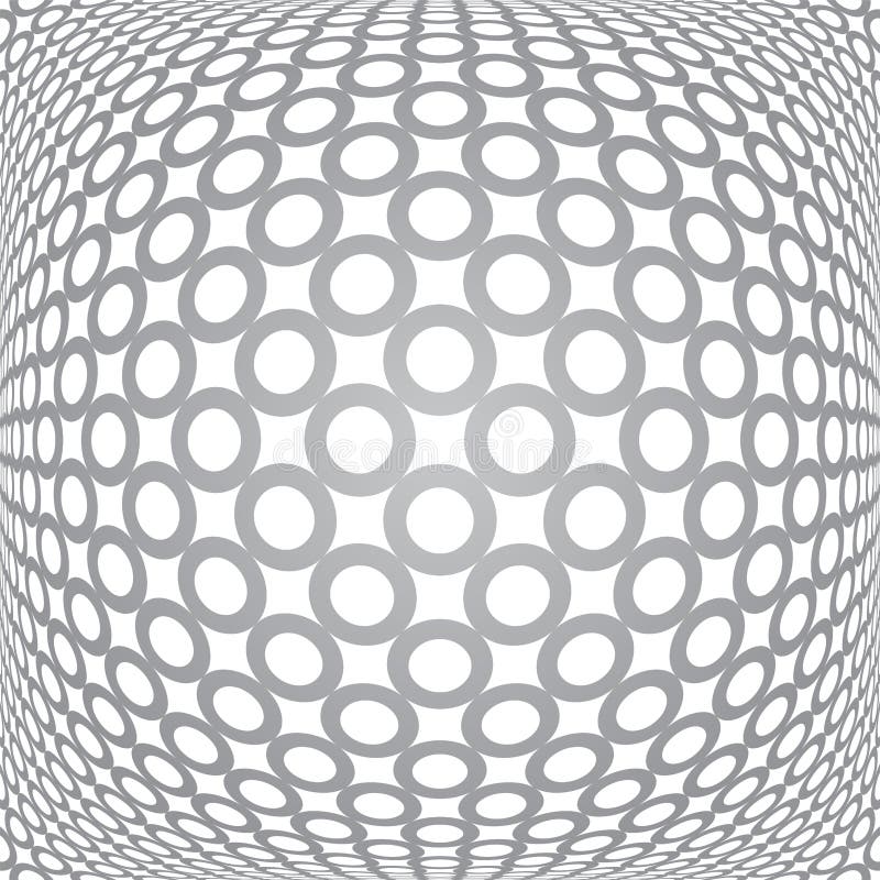 Abstract Geometric Pattern in 3D Spherical Shape Stock Vector ...