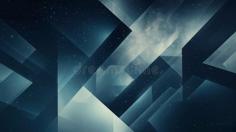 Abstract Geometric Pattern with Dark Blue and Light Blue Tones ...