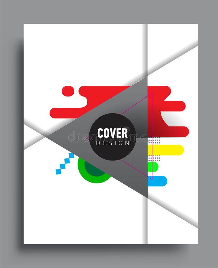 Abstract Geometric Pattern Design and Background. Vector Templates for ...