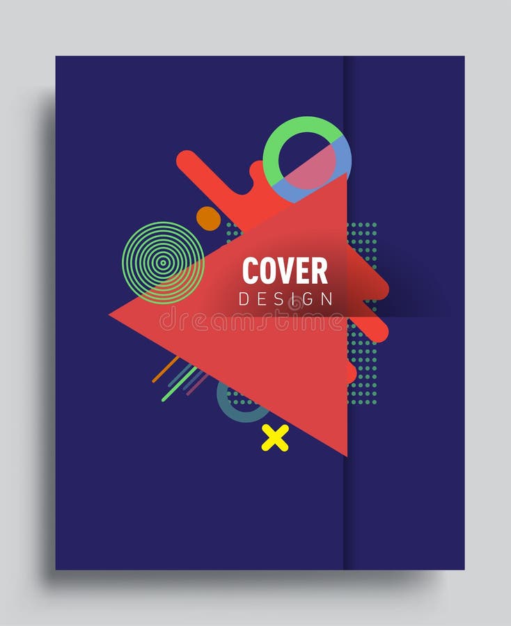 Abstract Geometric Pattern Design and Background. Vector Templates for ...