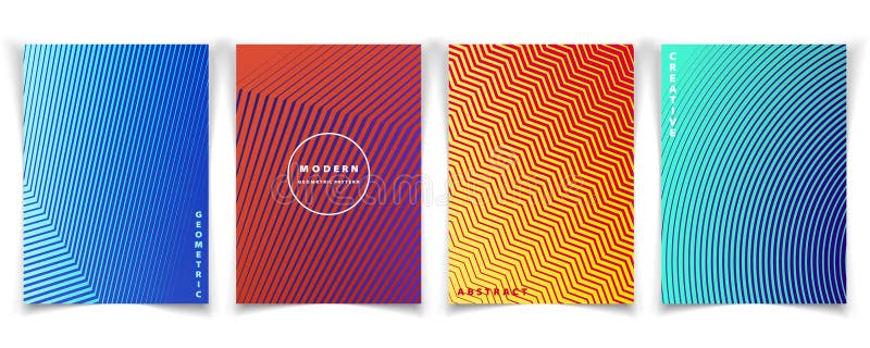 Abstract Geometric Pattern Design of Color Cover Style. Simple Design ...