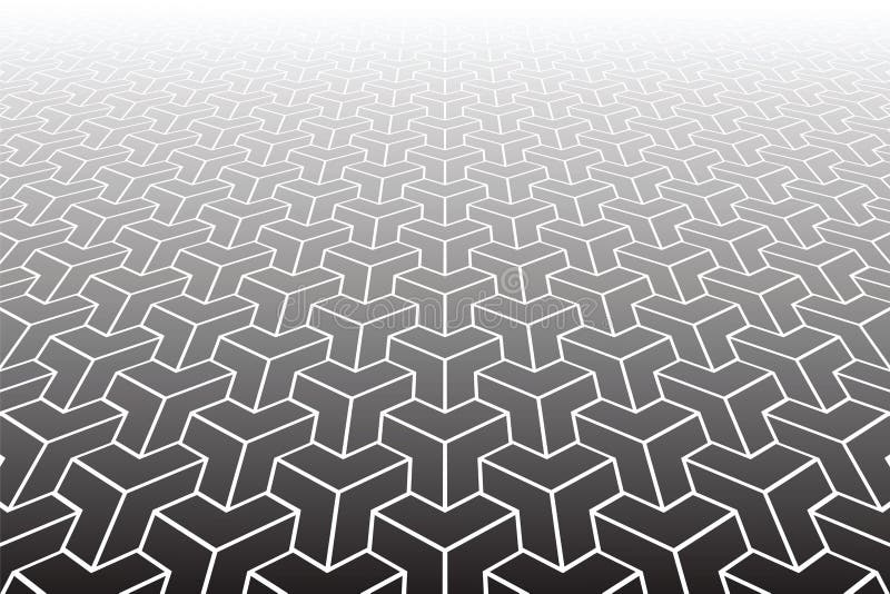 Abstract Geometric Pattern. Diminishing Perspective Stock Vector ...
