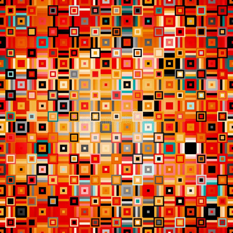 Abstract Geometric Pattern with Dot in Disco Style Stock Vector ...