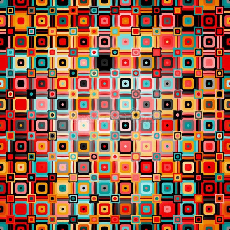 Disco Style Pattern with Dots and Circles Stock Vector - Illustration ...