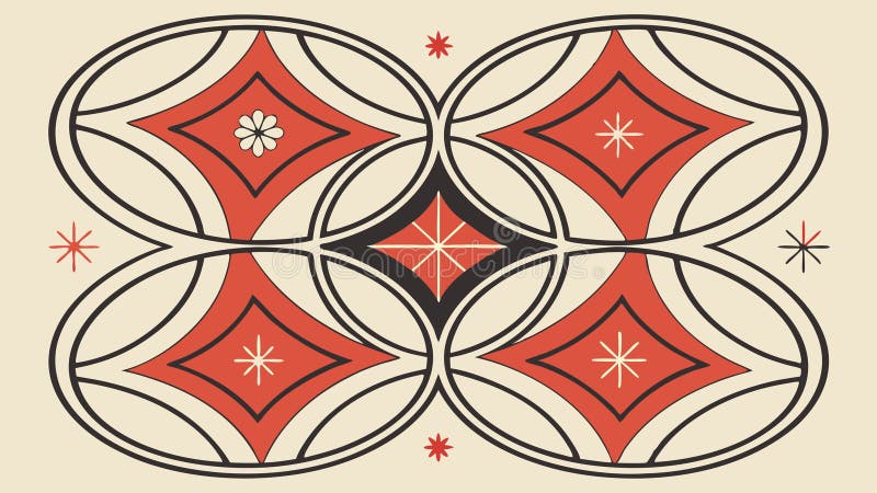 Abstract Geometric Pattern with Dynamic Diamond Shapes, Vector Design ...